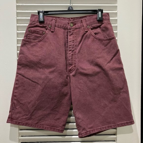 Hunt Club | Shorts | Vintage Denim Shorts Burgundy | Poshmark